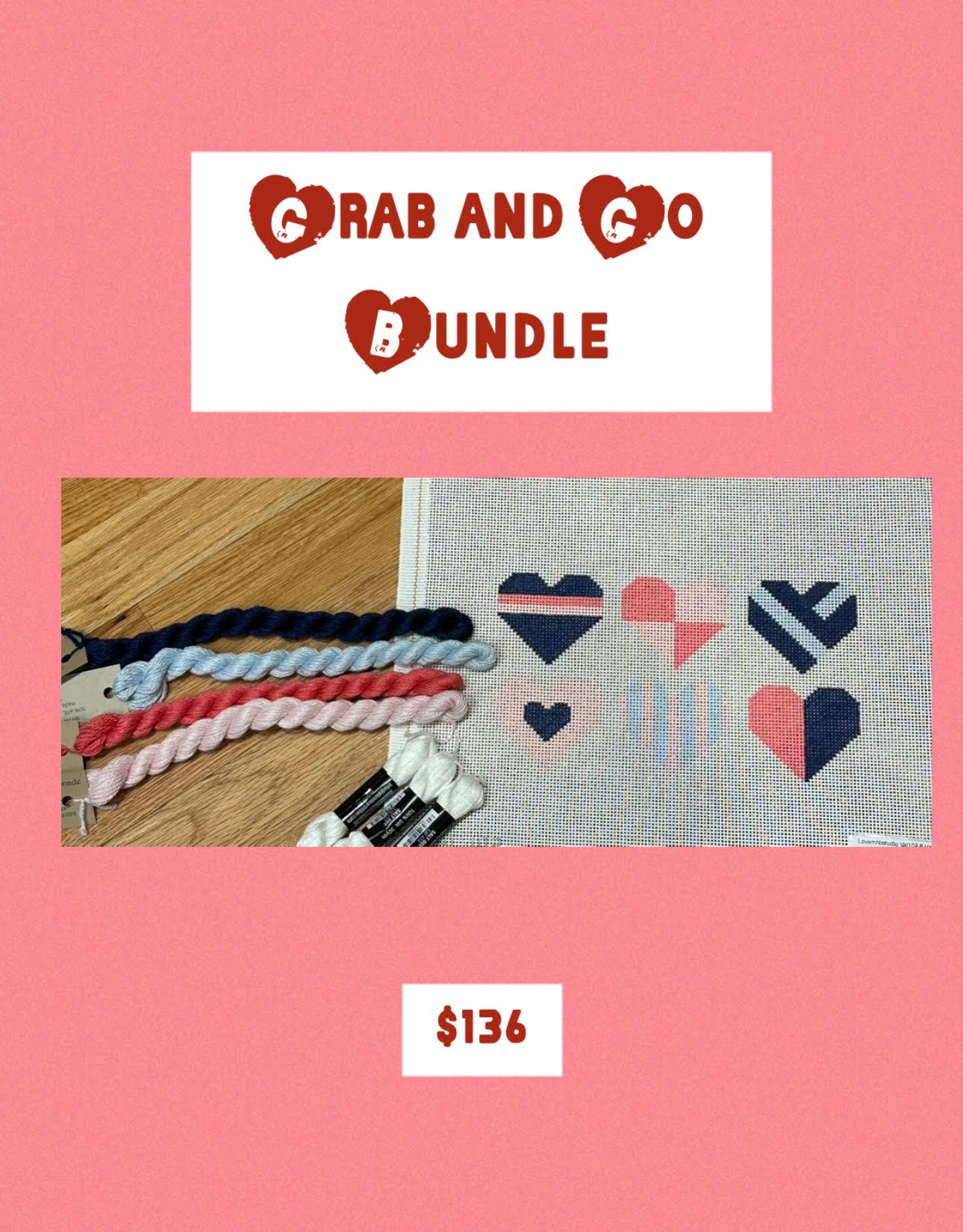 Grab and Go Bundle Lovemhbstudios 6 Hearts – Stitch by Stitch