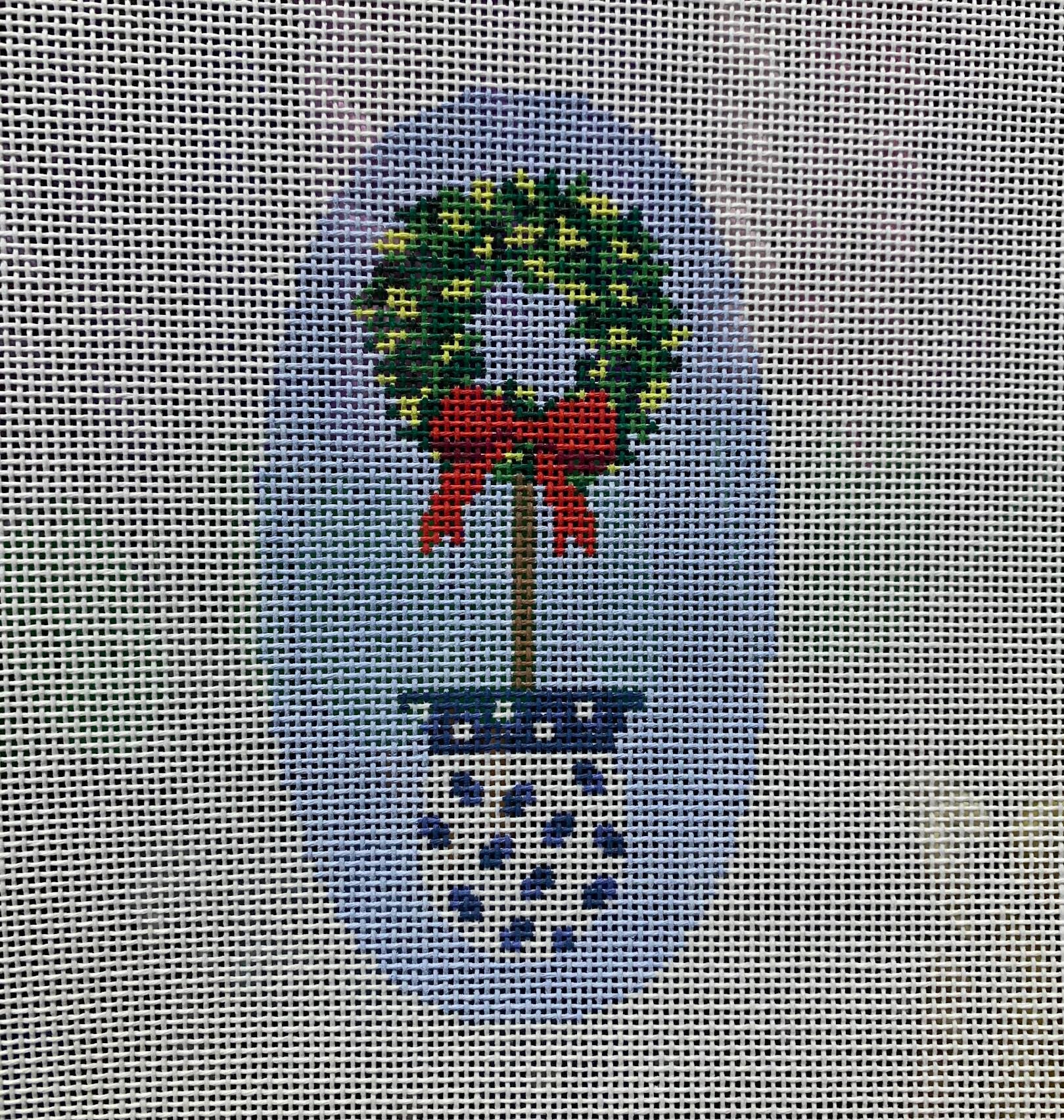 Salty Stitcher Holiday Wreath Topiary – Stitch by Stitch