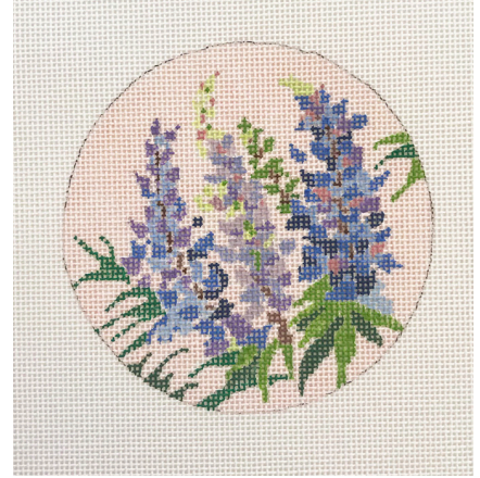 Blueberry Point Floral Round - Bluebonnet – Stitch by Stitch