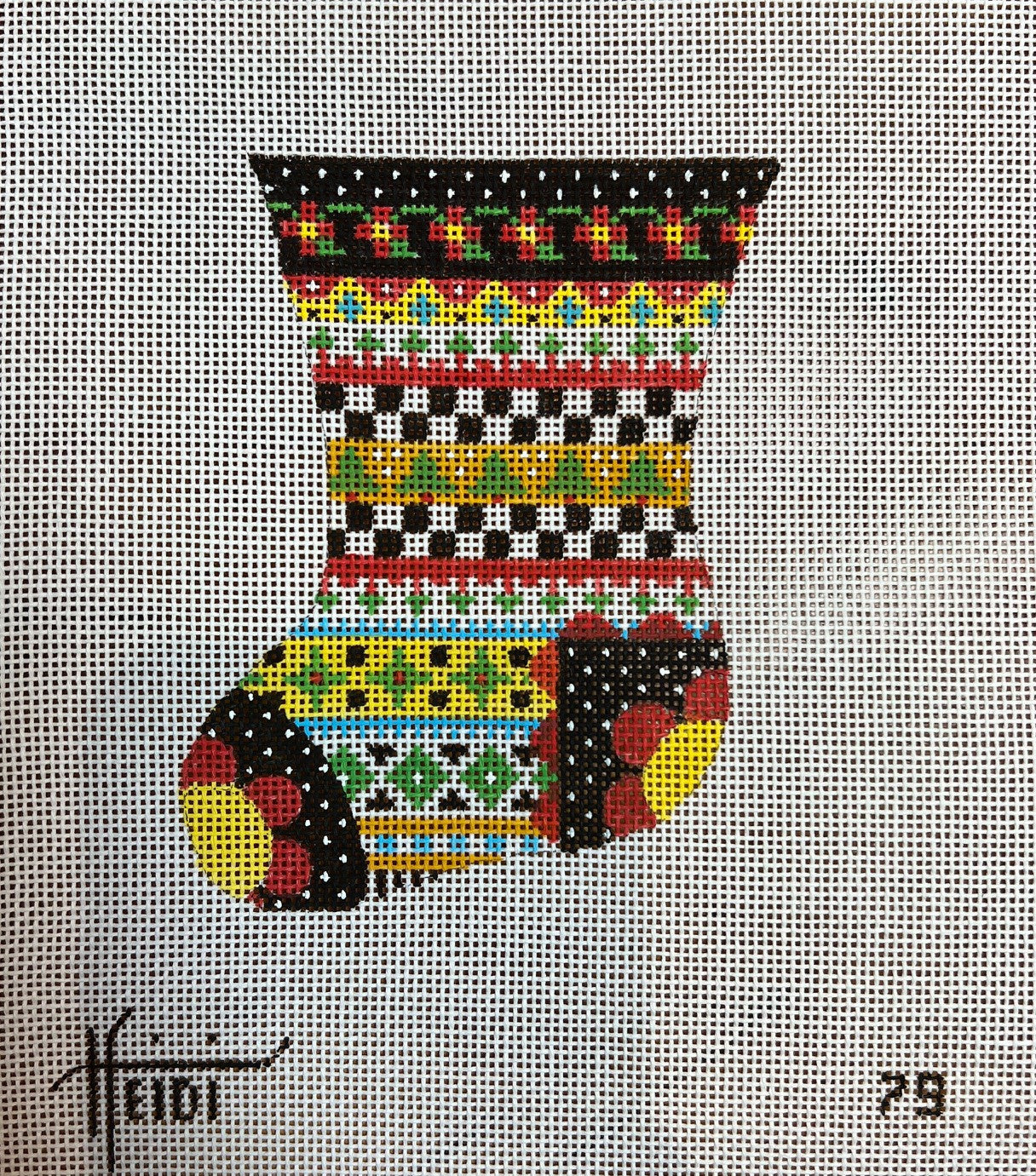 Heidi Stanley #79 Flower-Toed Stocking – Stitch by Stitch