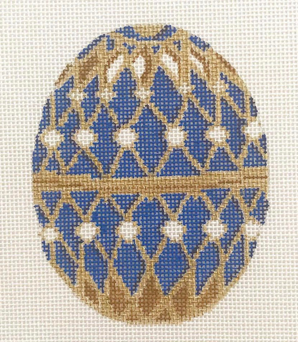 Blueberry Point Blue egg – Stitch by Stitch