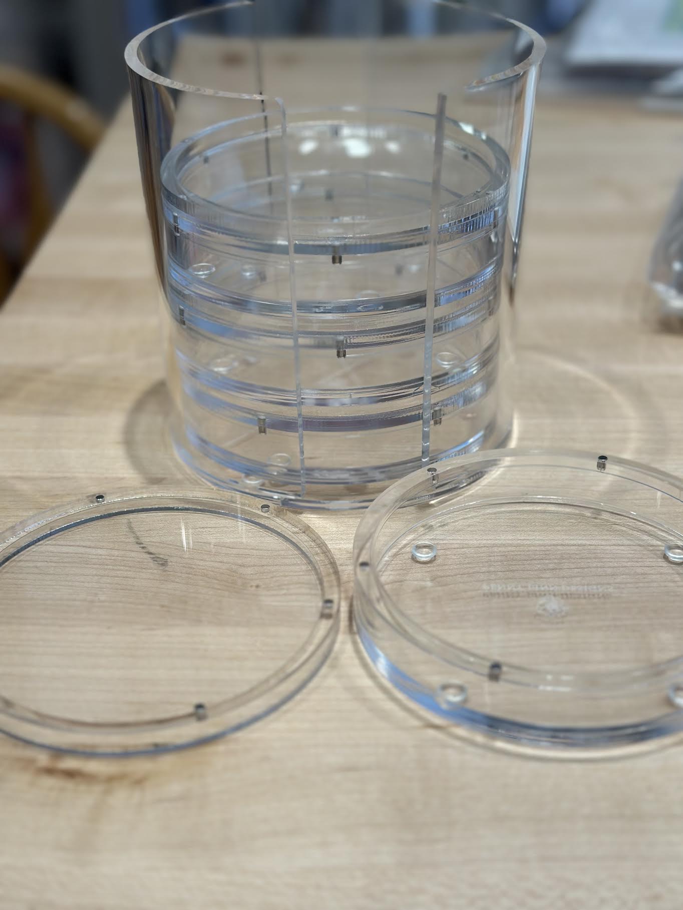 Penny Linn Acrylic Coaster Set - 4" Rounds and Holder – Stitch by Stitch