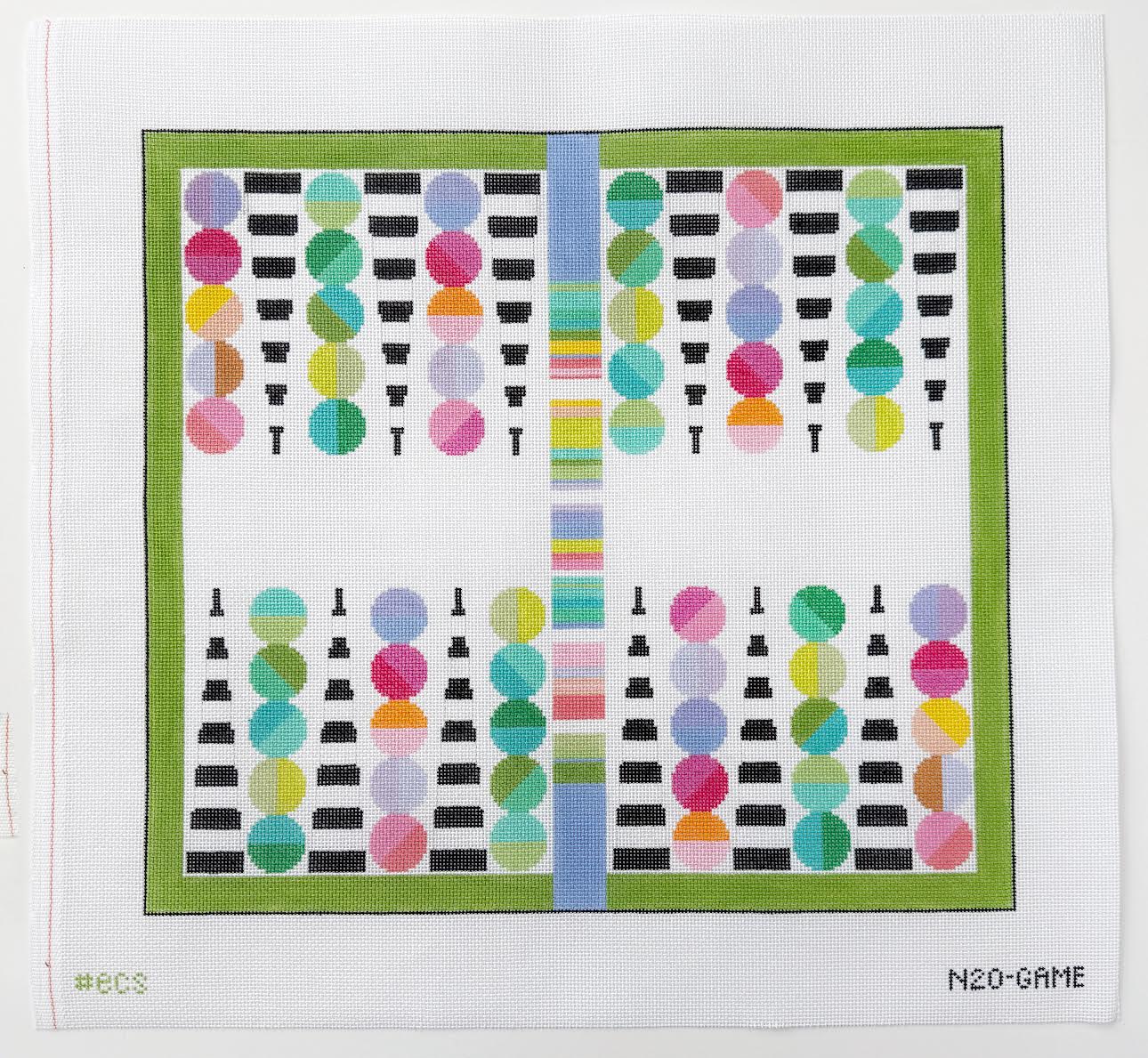 Elizabeth Crane Swartz N20-GAME Backgammon Canvas – Stitch by Stitch