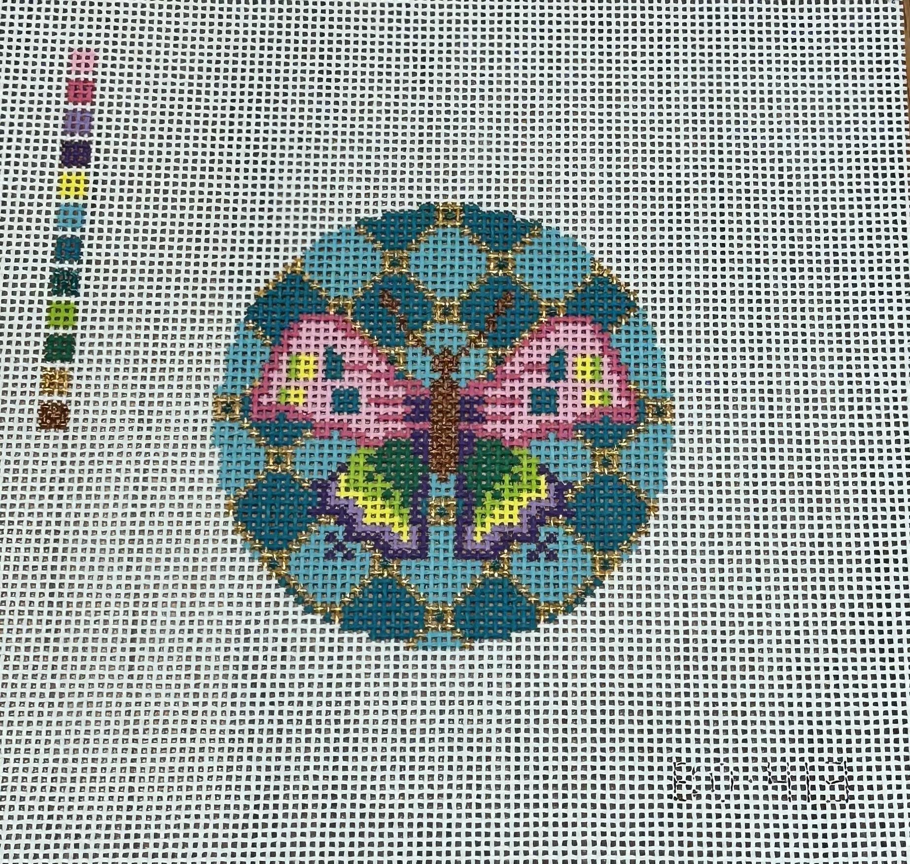 TEW BO-413 Butterfly 4" Round – Stitch by Stitch