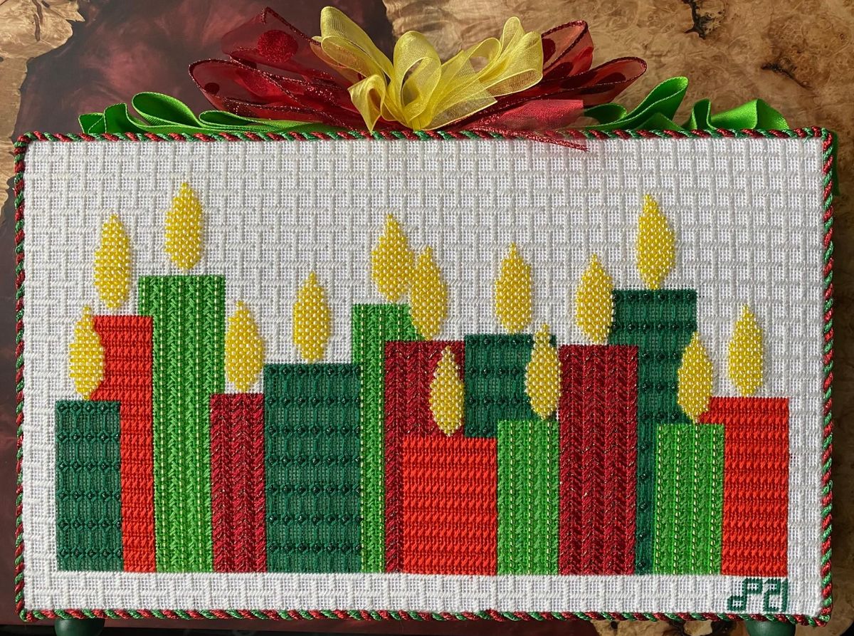 A Stitch In Time ASIT018 Christmas Candles – Stitch by Stitch
