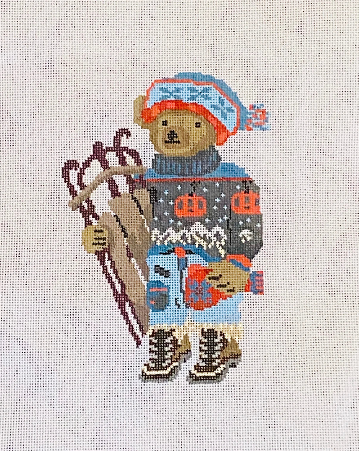 Skooter's Designs SKD-29 Sled Bear – Stitch by Stitch