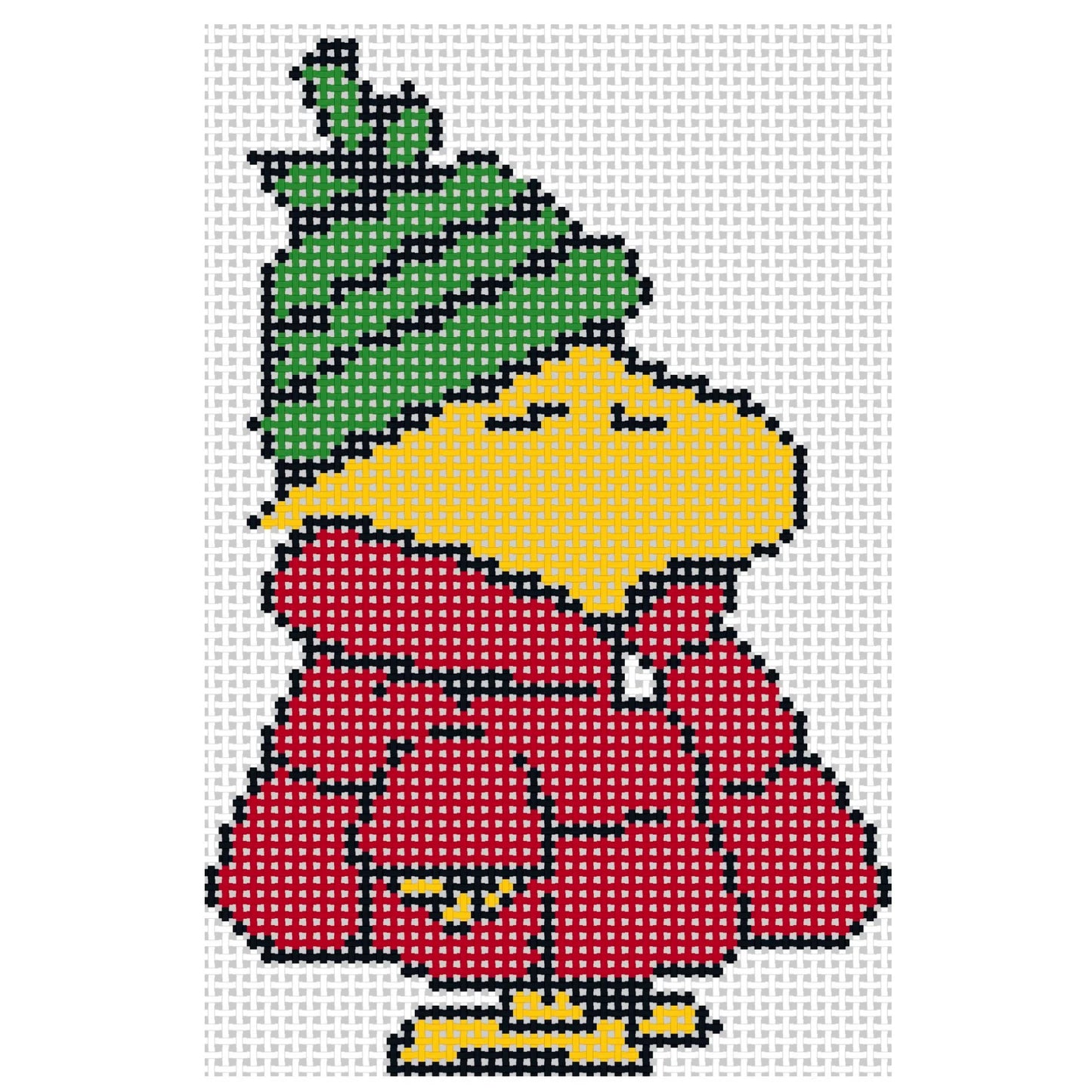 Officially Needlepoint PNTS-WINTER6 - Woodstock in Puffer Coat Canvas ...