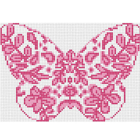 Officially Needlepoint K370 Chinoiserie Butterfly Pink – Stitch by Stitch