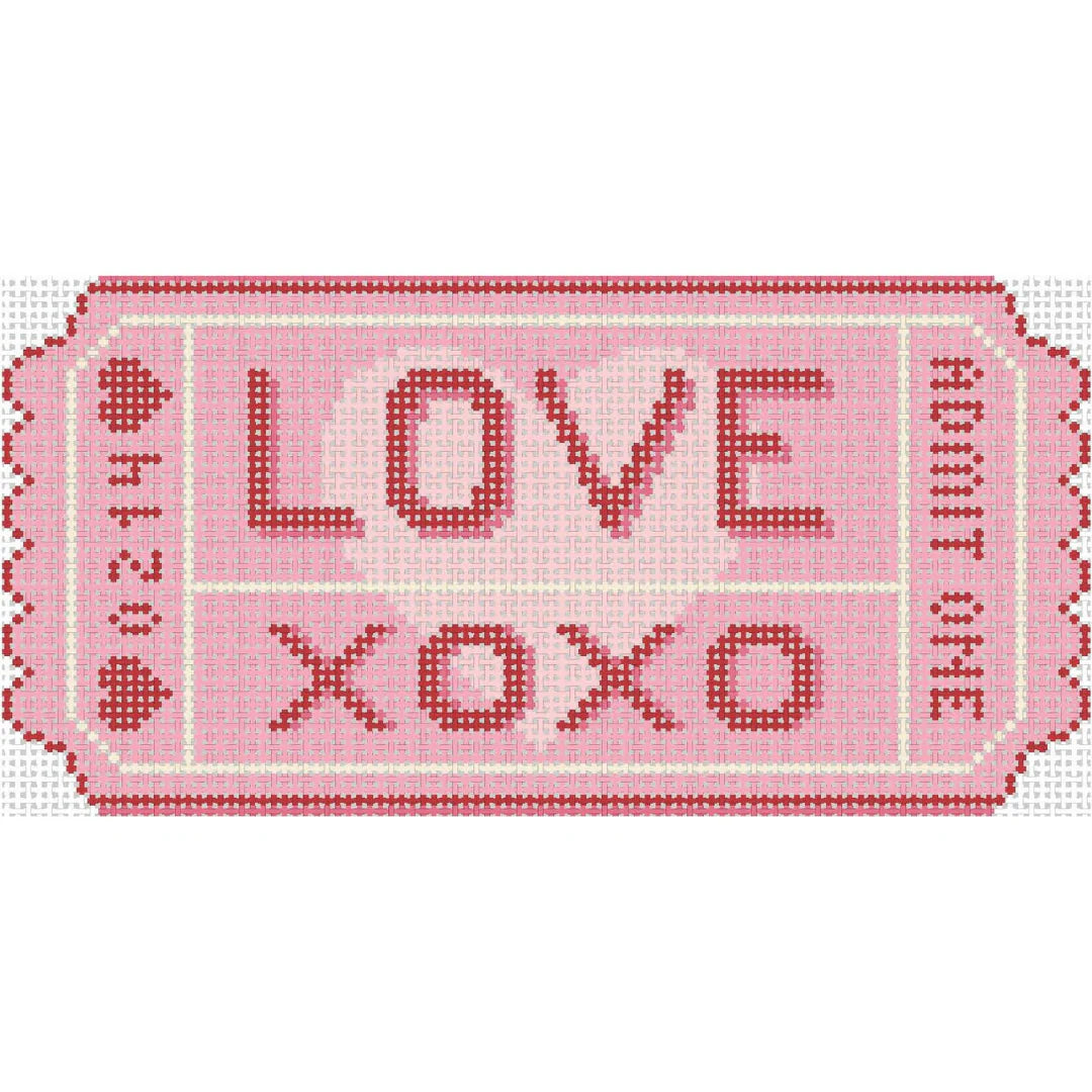 Officially Needlepoint K301 Ticket Love – Stitch by Stitch