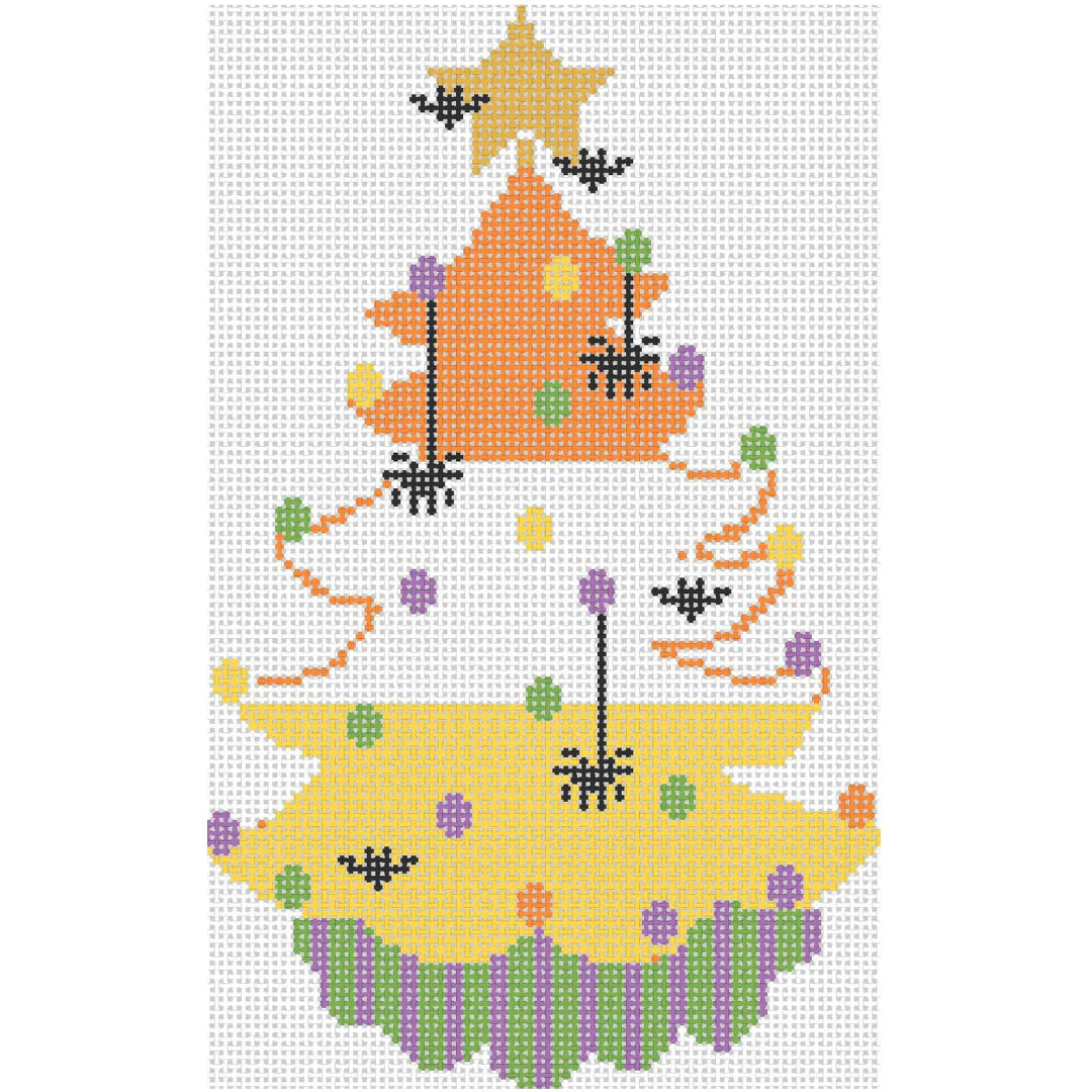 Officially Needlepoint K375 Vintage Ceramic Tree Halloween – Stitch by ...