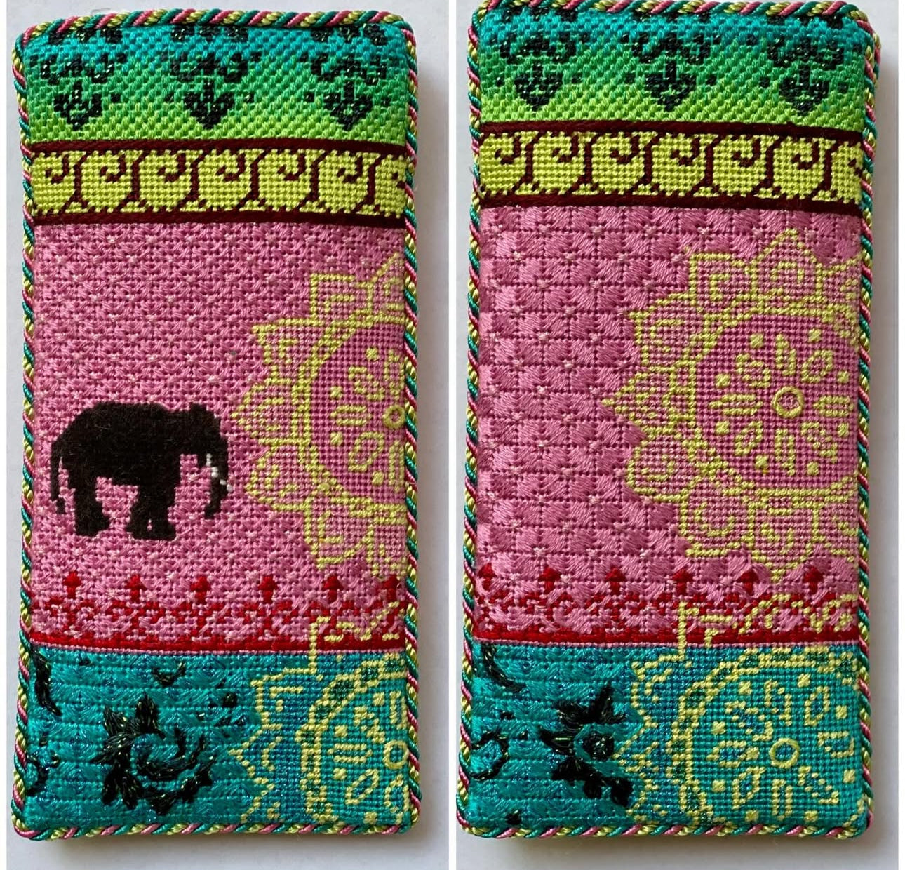 Colors of Praise EY140 Elephant Eyeglass Case – Stitch by Stitch