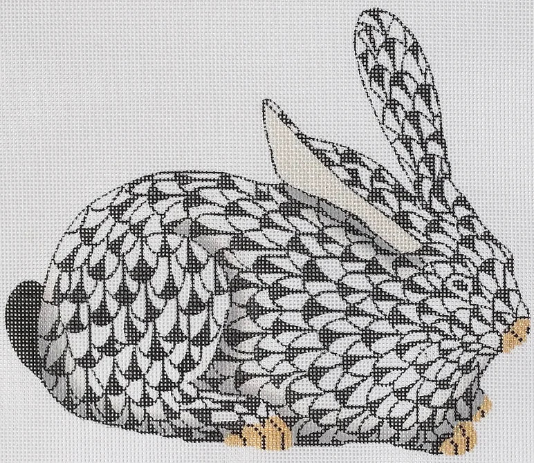 Kate Dickerson SST-76R Black Fishnet Bunny – Stitch by Stitch