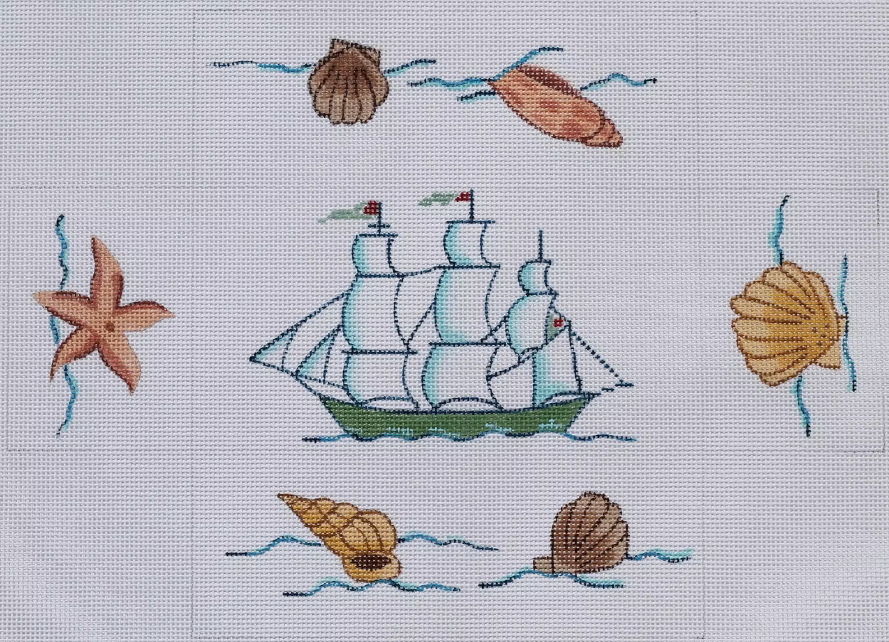 Kate Dickerson BR-22 Brick Clipper Ship – Stitch by Stitch