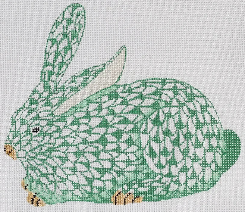 Kate Dickerson SST-75L Green Fishnet Bunny – Stitch by Stitch