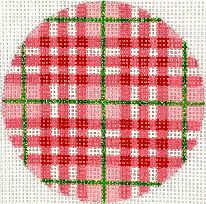 Kate Dickerson XM-148 Bright Disk Letter Christmas Plaid – Stitch by Stitch