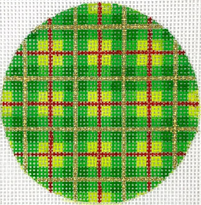 Kate Dickerson XM-149 Bright Disk Letter Christmas Plaid – Stitch by Stitch