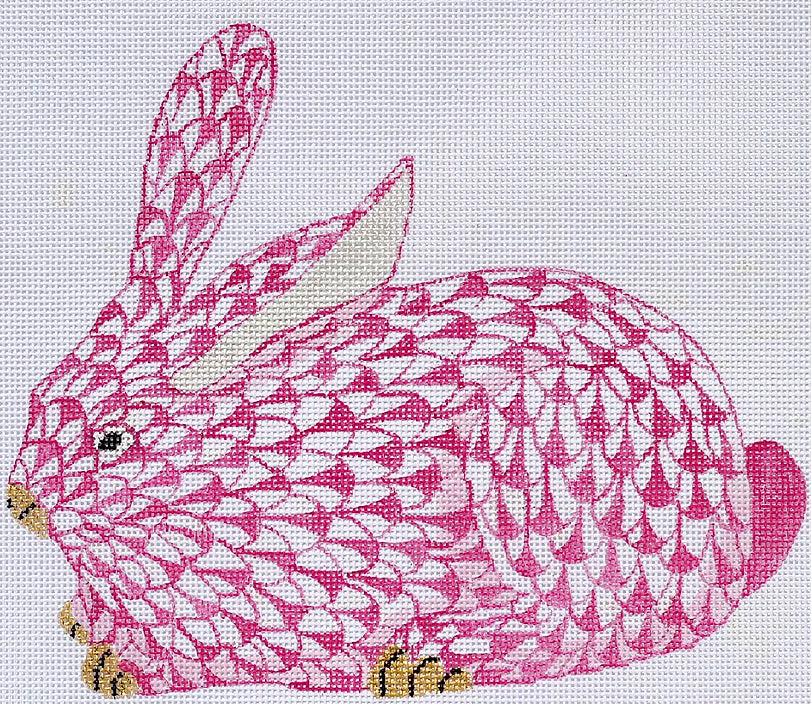 Kate Dickerson SST-31L Pink Fishnet Bunny – Stitch by Stitch