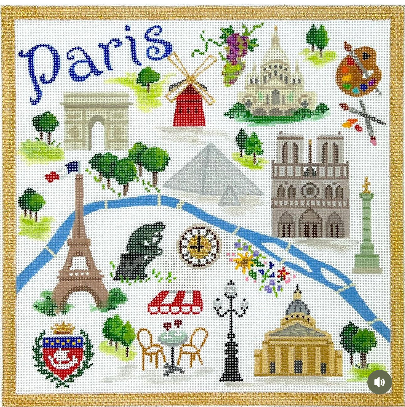Kate Dickerson PL-579 Paris – Stitch by Stitch