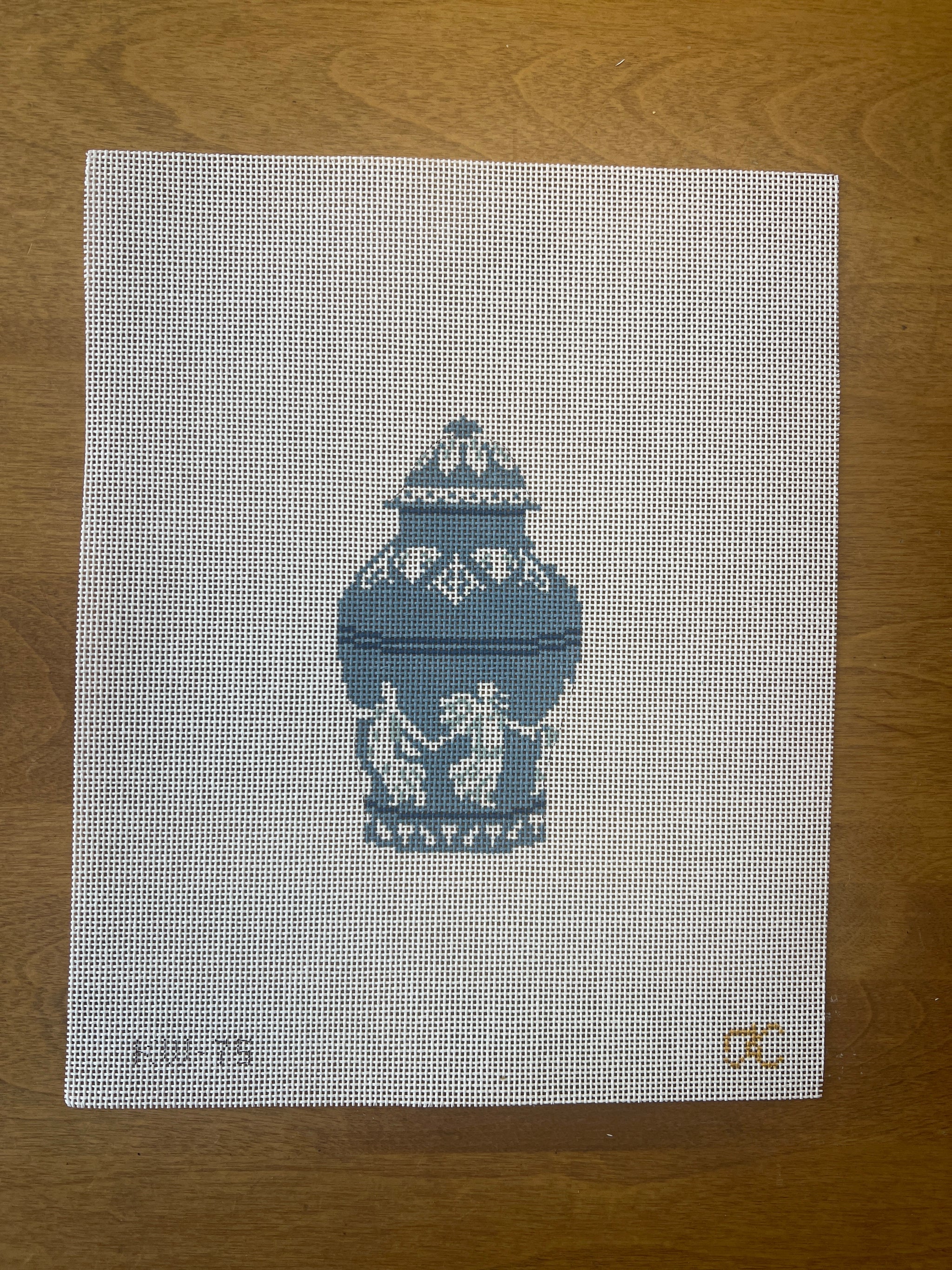 Kate Woodward KW-75 Wedgewood Ginger Jar – Stitch by Stitch