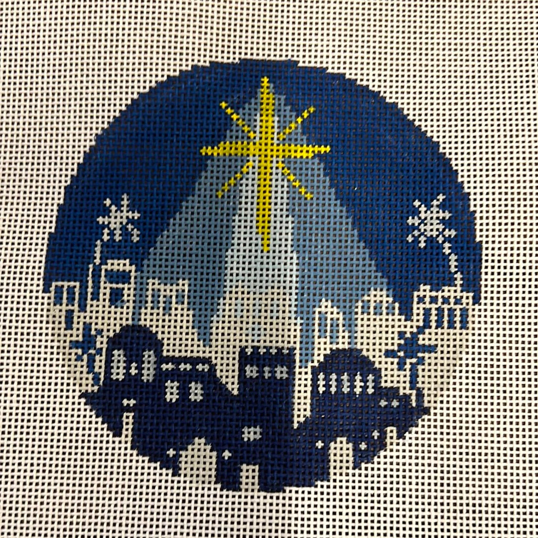 Kay Irby KN2 Nativity Bethlehem Ornament – Stitch by Stitch