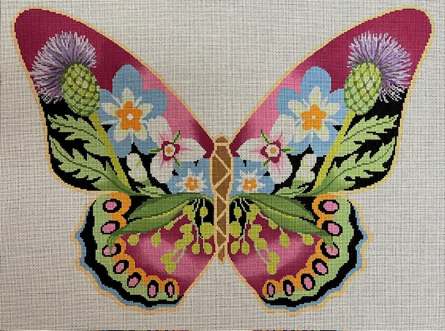 A Stitch In Time ASIT204 Thistle Butterfly – Stitch by Stitch