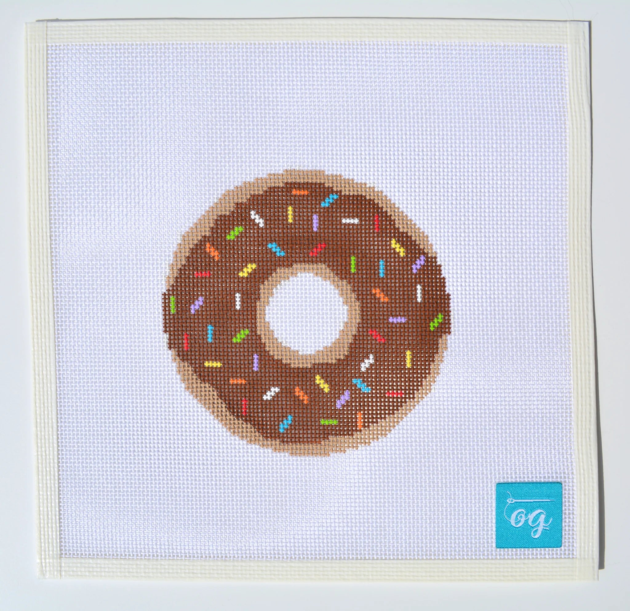 Olivia Grace Needlepoint OG-3B Chocolate Donut – Stitch by Stitch