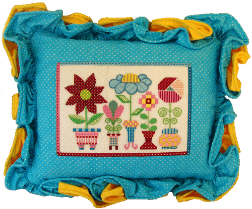 Shelly Tribbey FL04 Fantasy Flowers in Vases – Stitch by Stitch