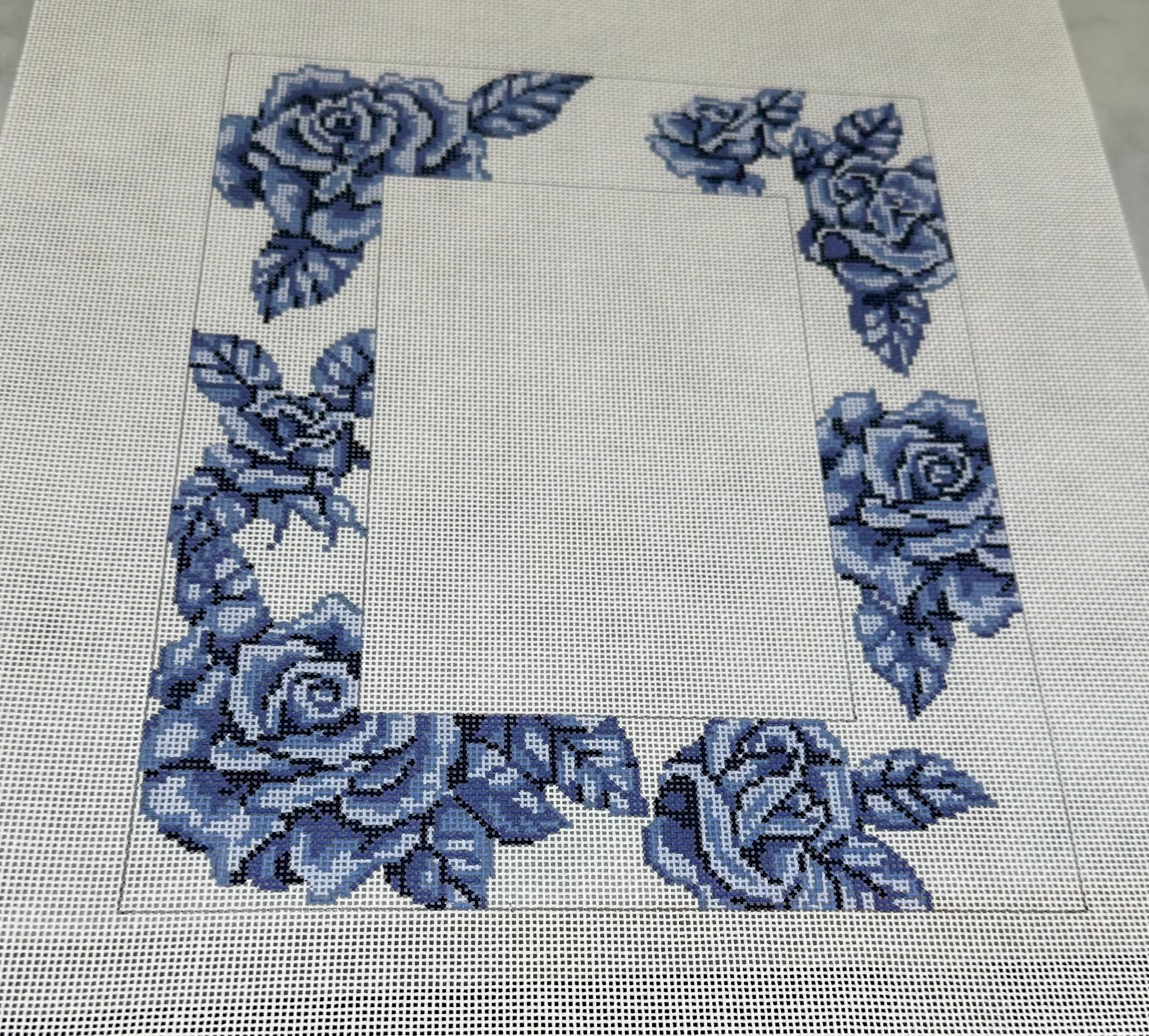 Gayla Elliott PF3B Cabbage Rose Picture Frame – Stitch by Stitch