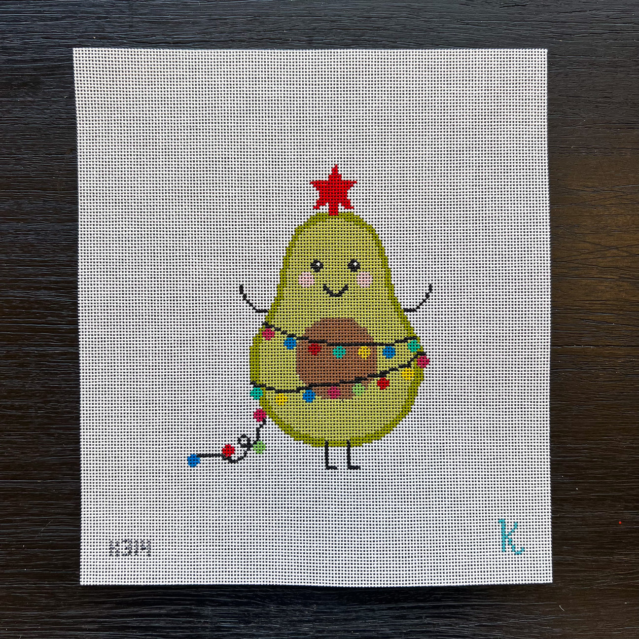 Officially Needlepoint K314 Holiday Avocado – Stitch by Stitch