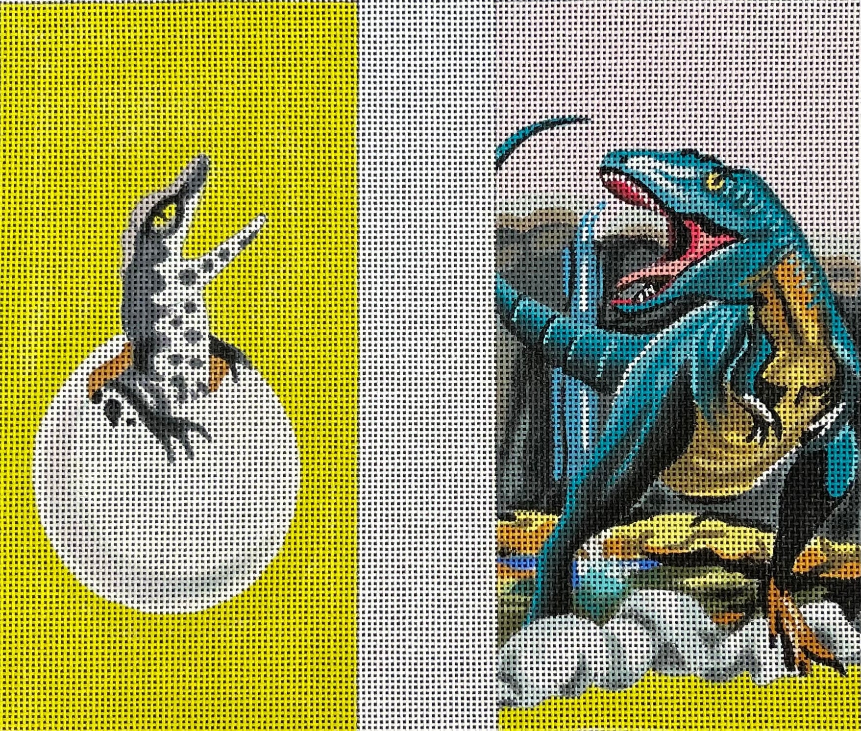 Colors of Praise EY238 Dinosaur with Egg – Stitch by Stitch