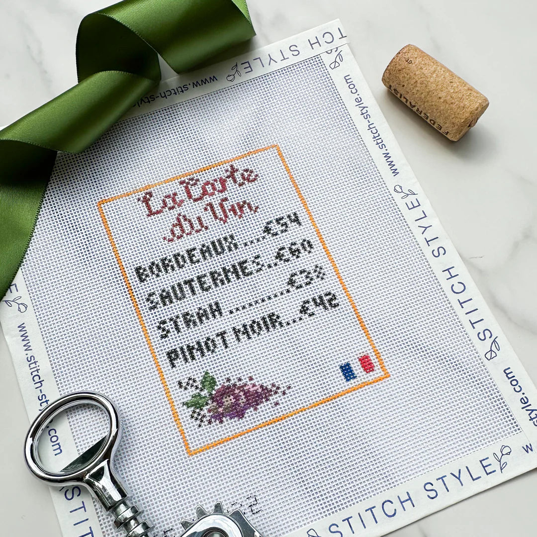 Stitches Style Alli Eagan SSAE 032 French Wine List – Stitch by Stitch