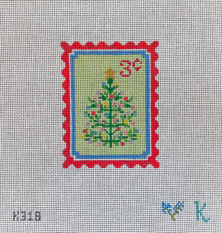 Officially Needlepoint K318 Holiday Stamps - Tree – Stitch by Stitch