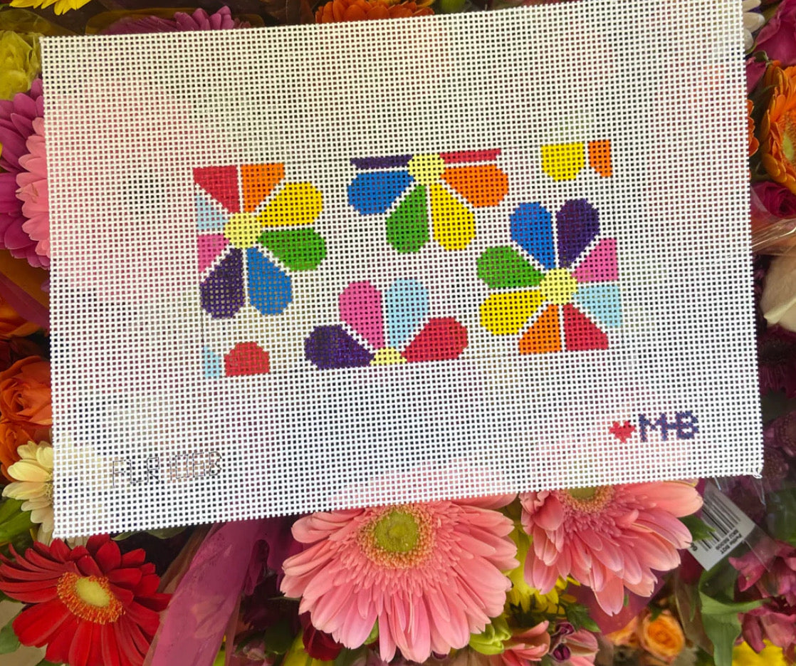 Lovemhb Studio FLR106B Flower Power (Rainbow) – Stitch by Stitch