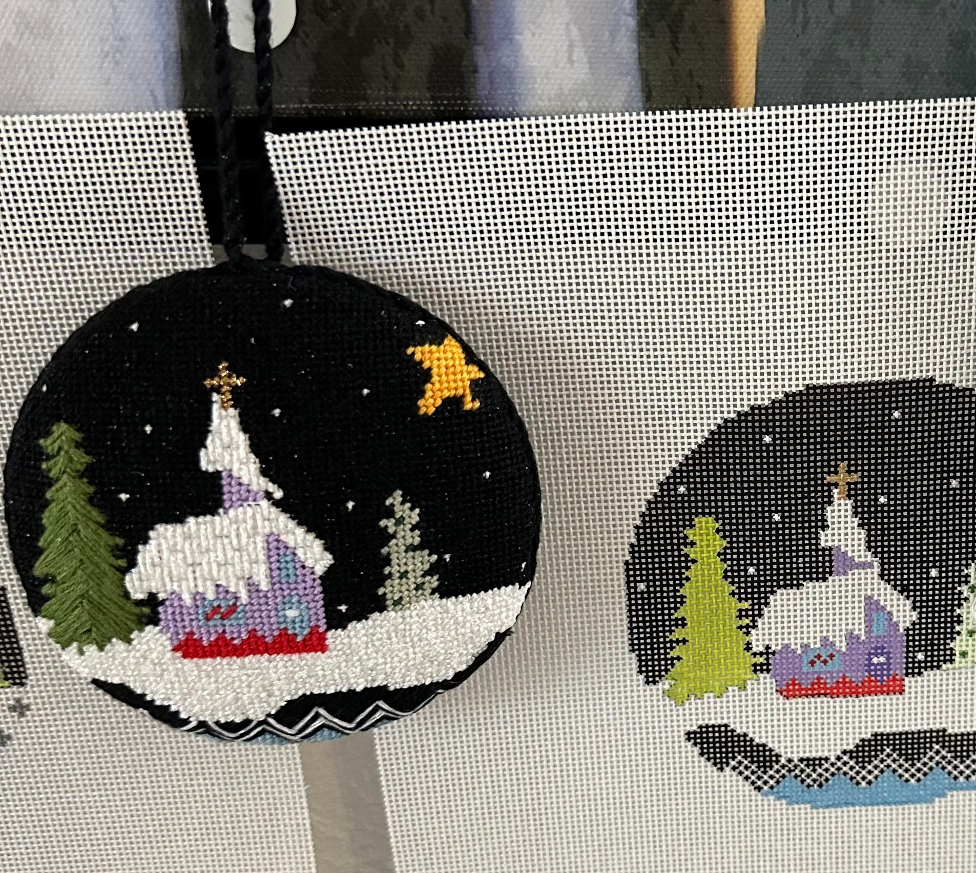 Prairie Designs LW-1912D Snow Scene - Church – Stitch by Stitch