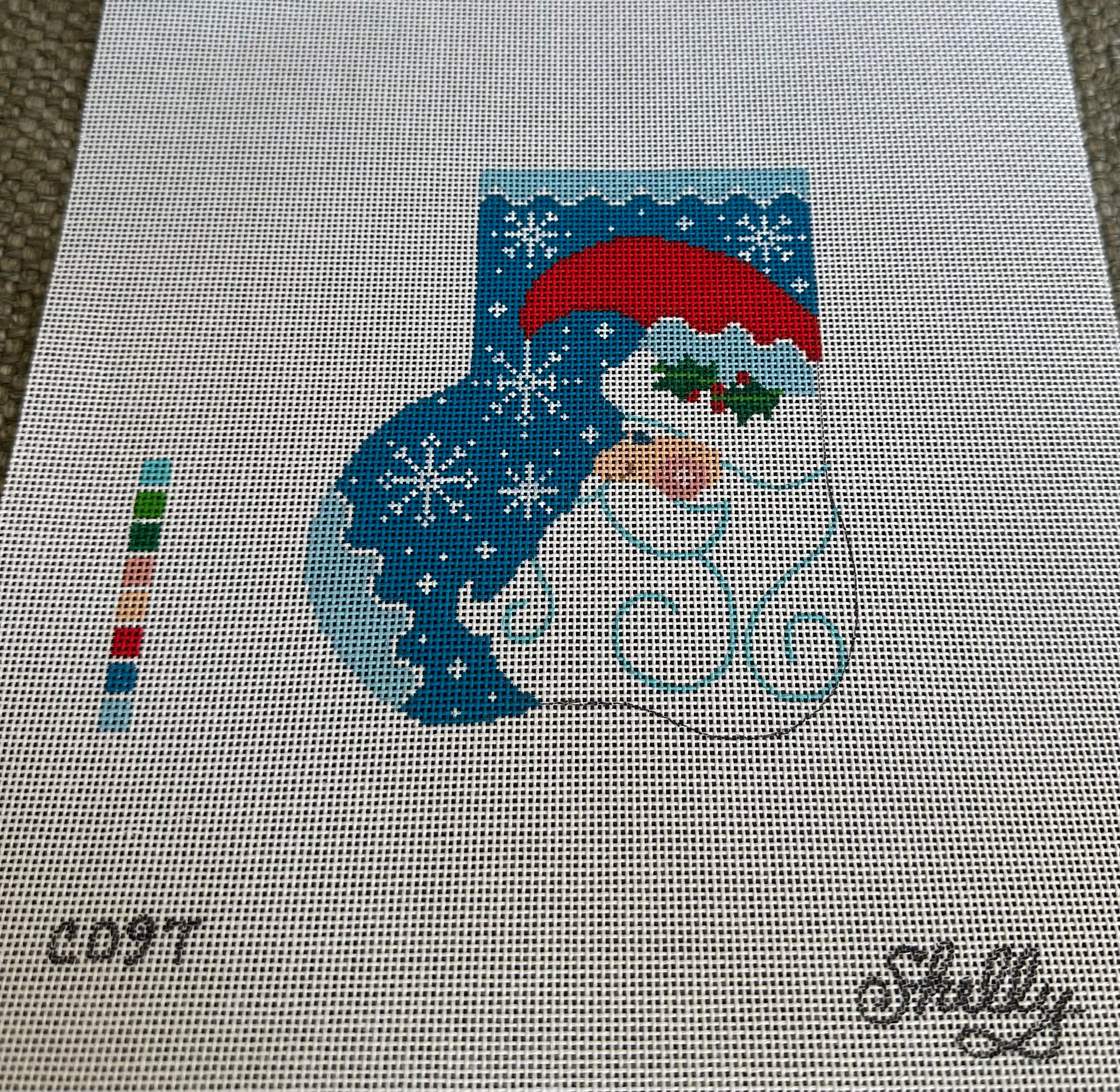 Shelly Tribbey Designs C097 Snowflake Profile Santa Mini-sock – Stitch ...