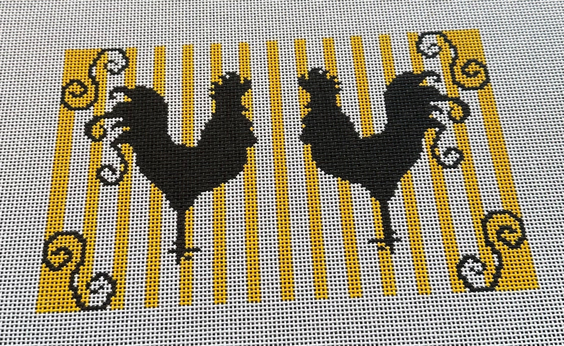 Shelly Tribbey Designs PP06B French Roosters 13mesh – Stitch by Stitch