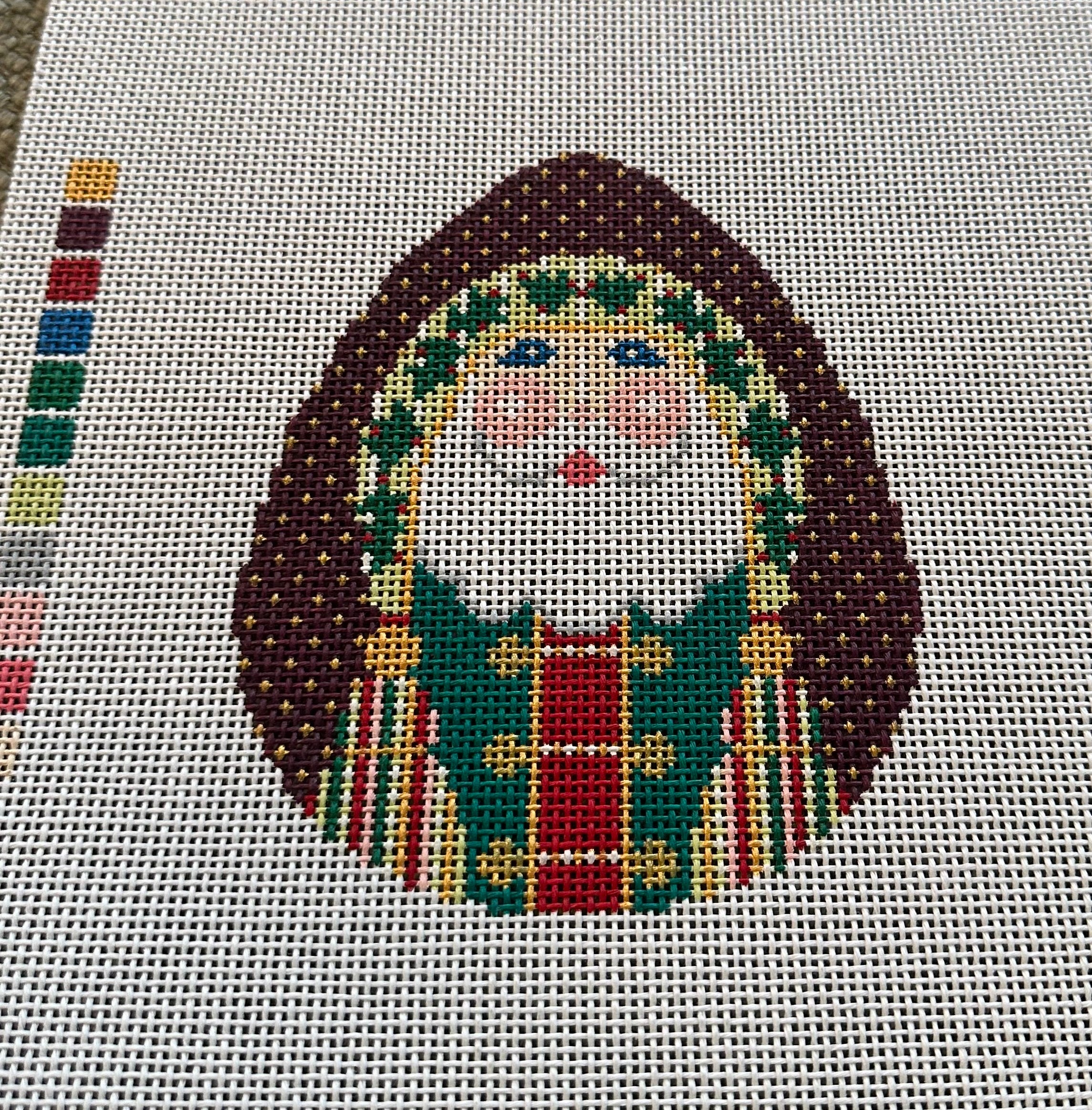 Shelly Tribbey Designs C606 Teardrop Santa 13 mesh – Stitch by Stitch