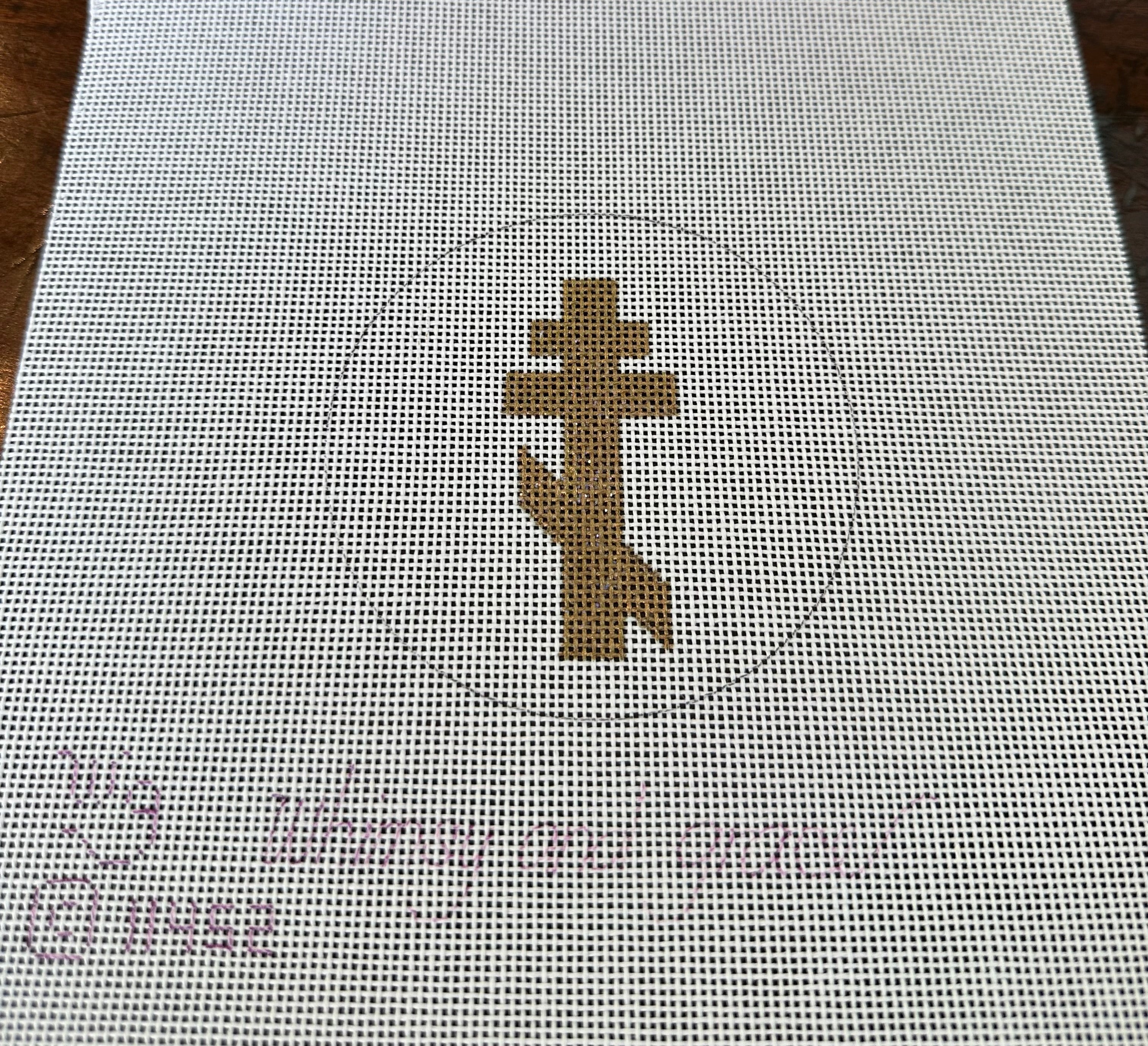 Whimsy and Grace Wg11452 Eastern Orthodox Cross Crismon – Stitch by Stitch