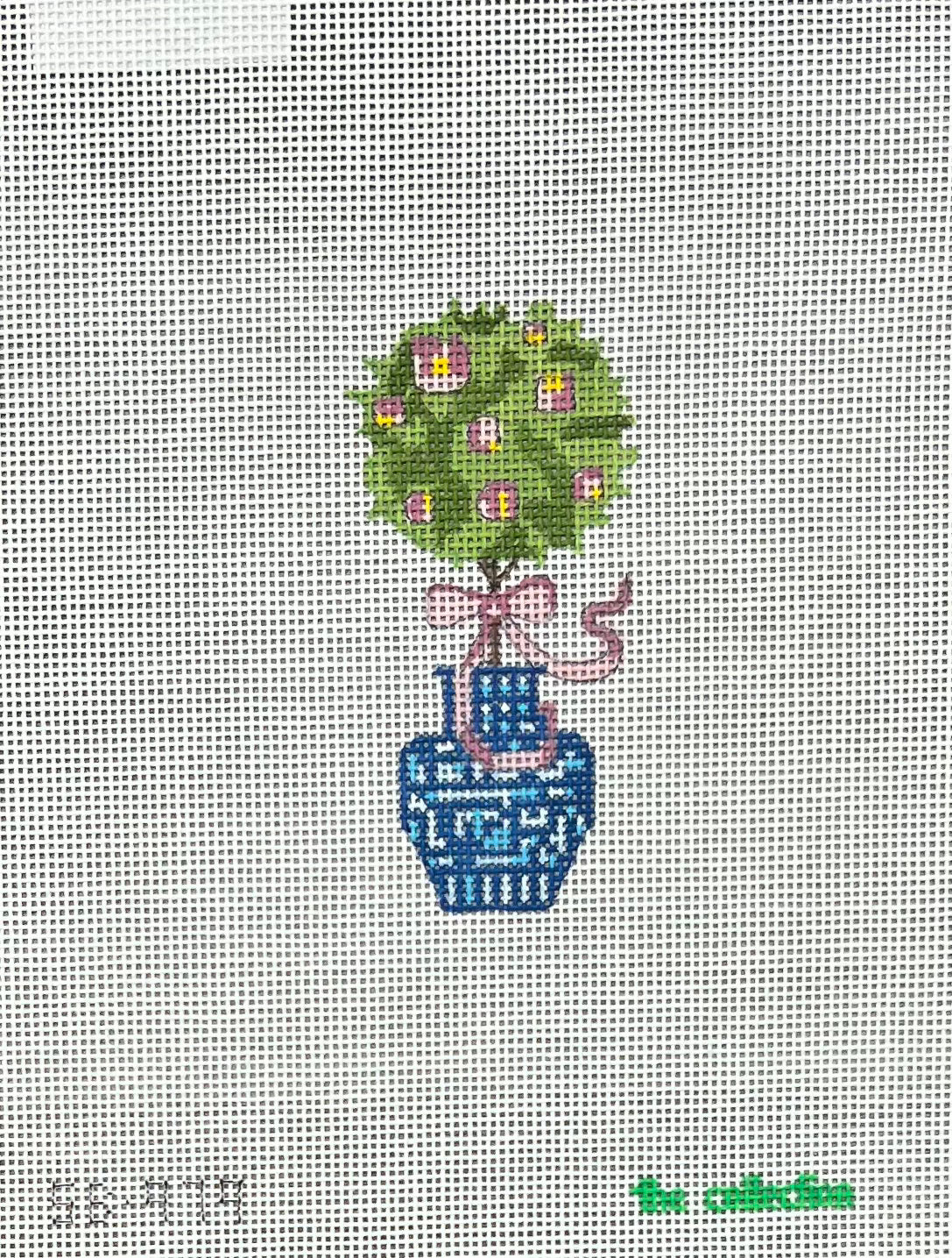 The Collection SB979 Topiary Pink Bow – Stitch by Stitch