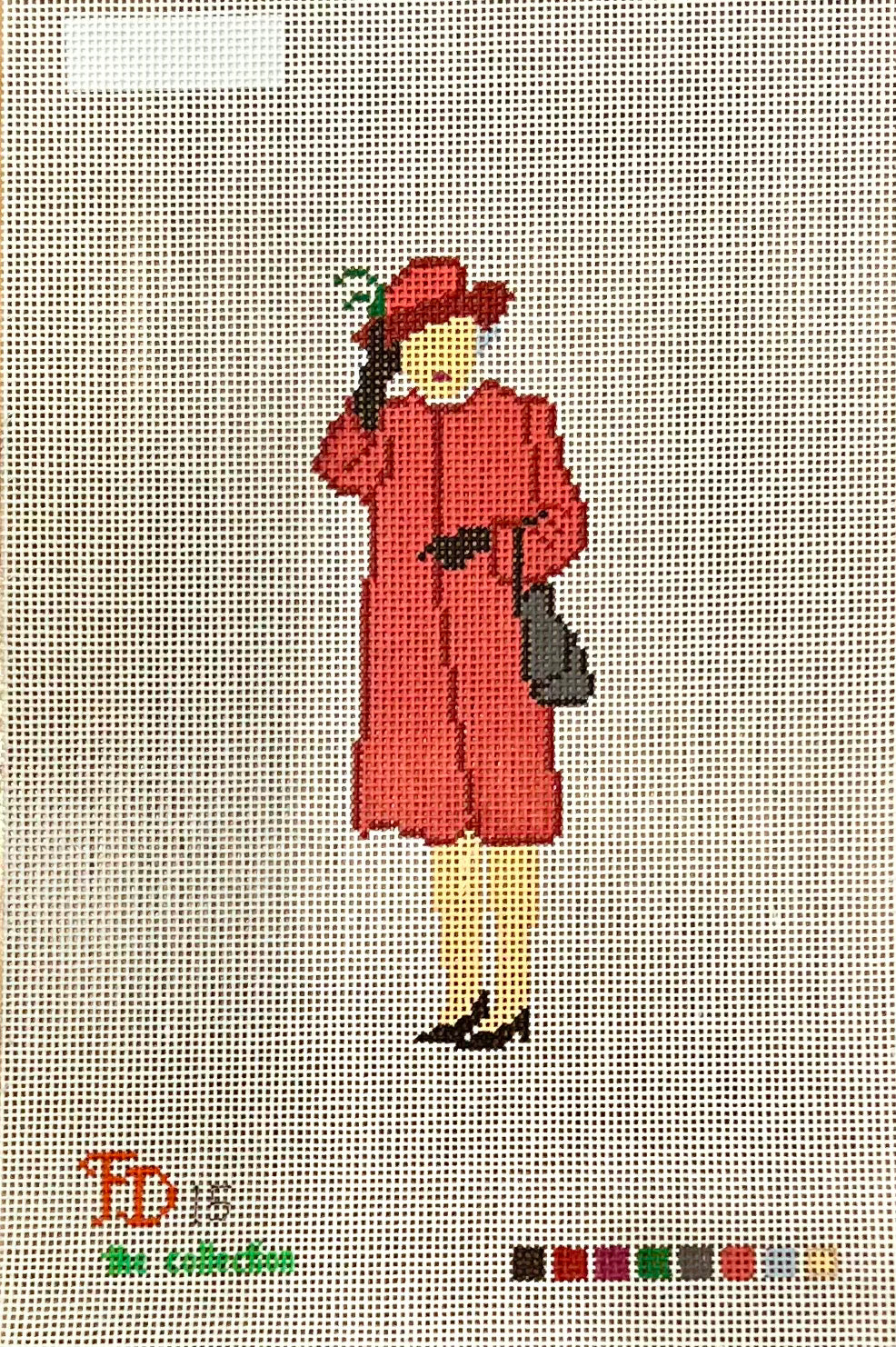 The Collection Froopy Designs FD15 HM Elizabeth Waves in Red – Stitch ...