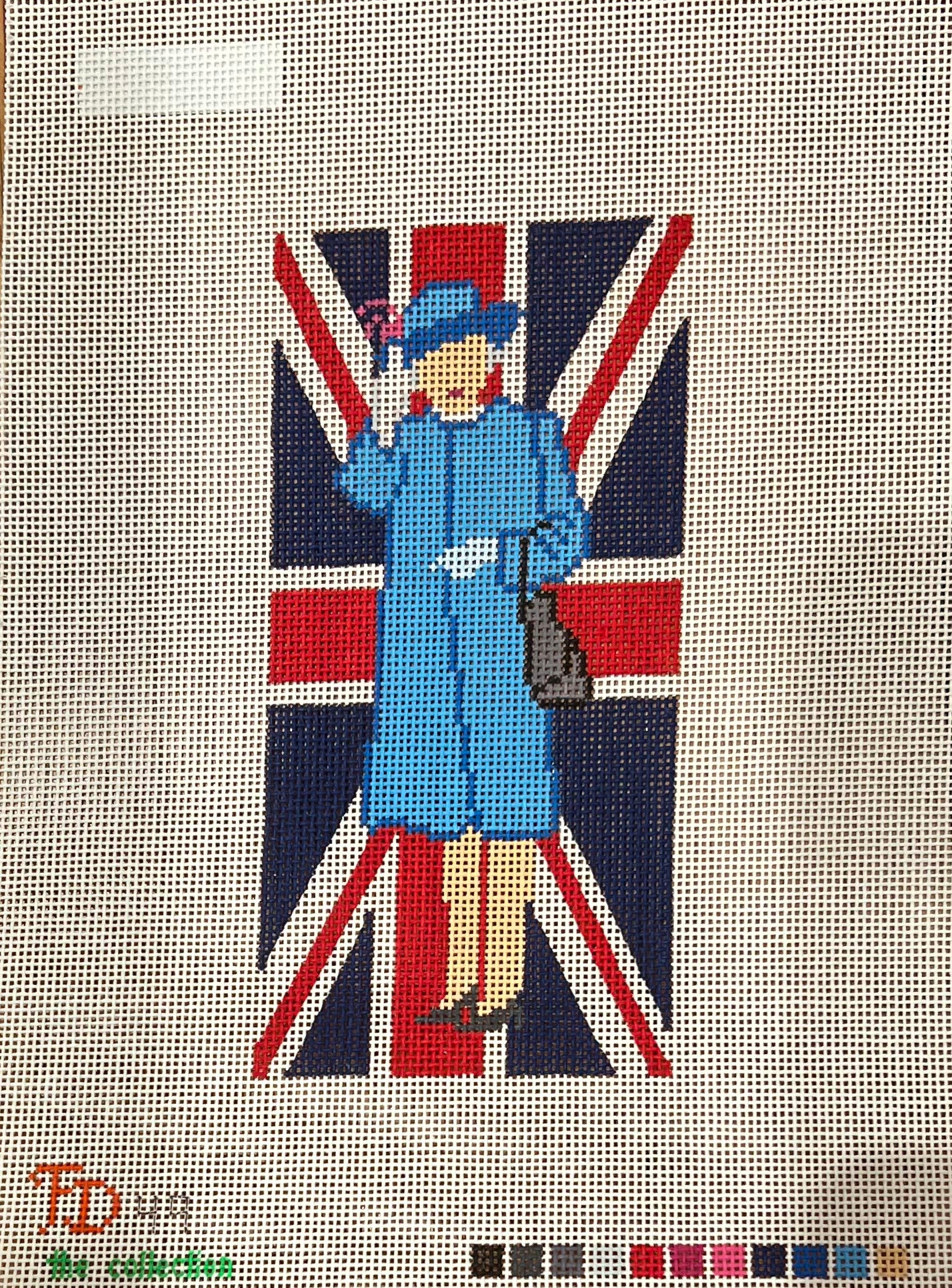 The Collection Froopy Designs FD49 Elizabeth Waves Union Jack – Stitch ...