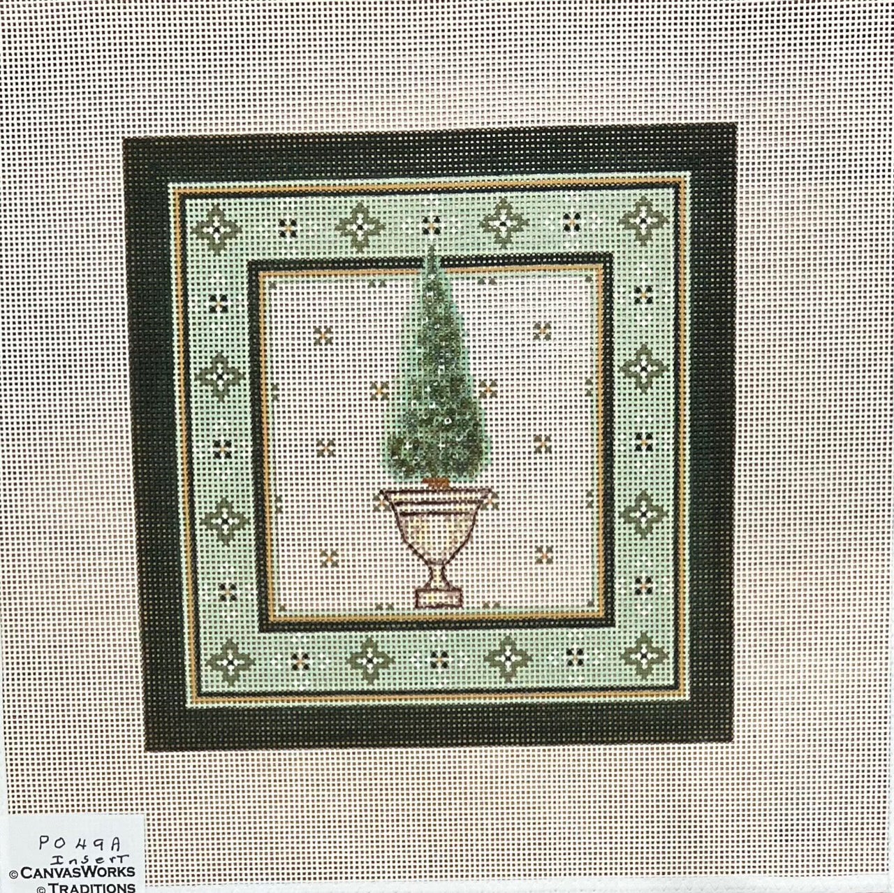 Canvas Works PO 49A Insert Topiary Cone – Stitch by Stitch