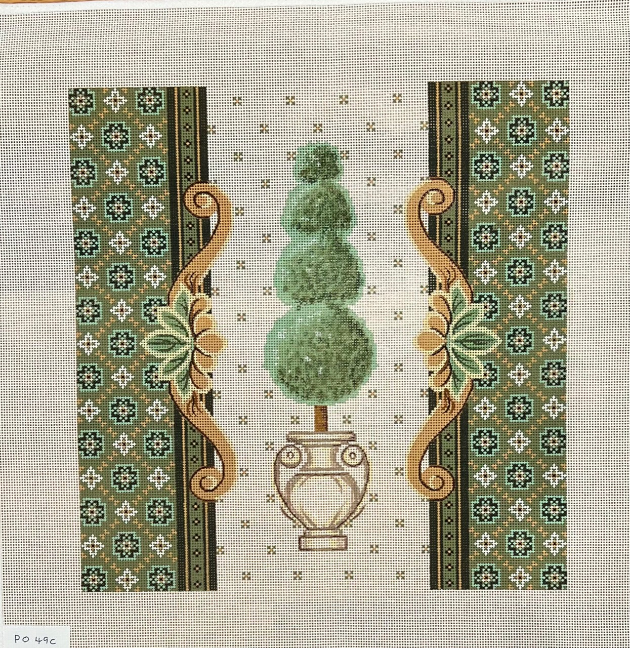 Canvas Works PO 49C Topiary Four Balls – Stitch by Stitch