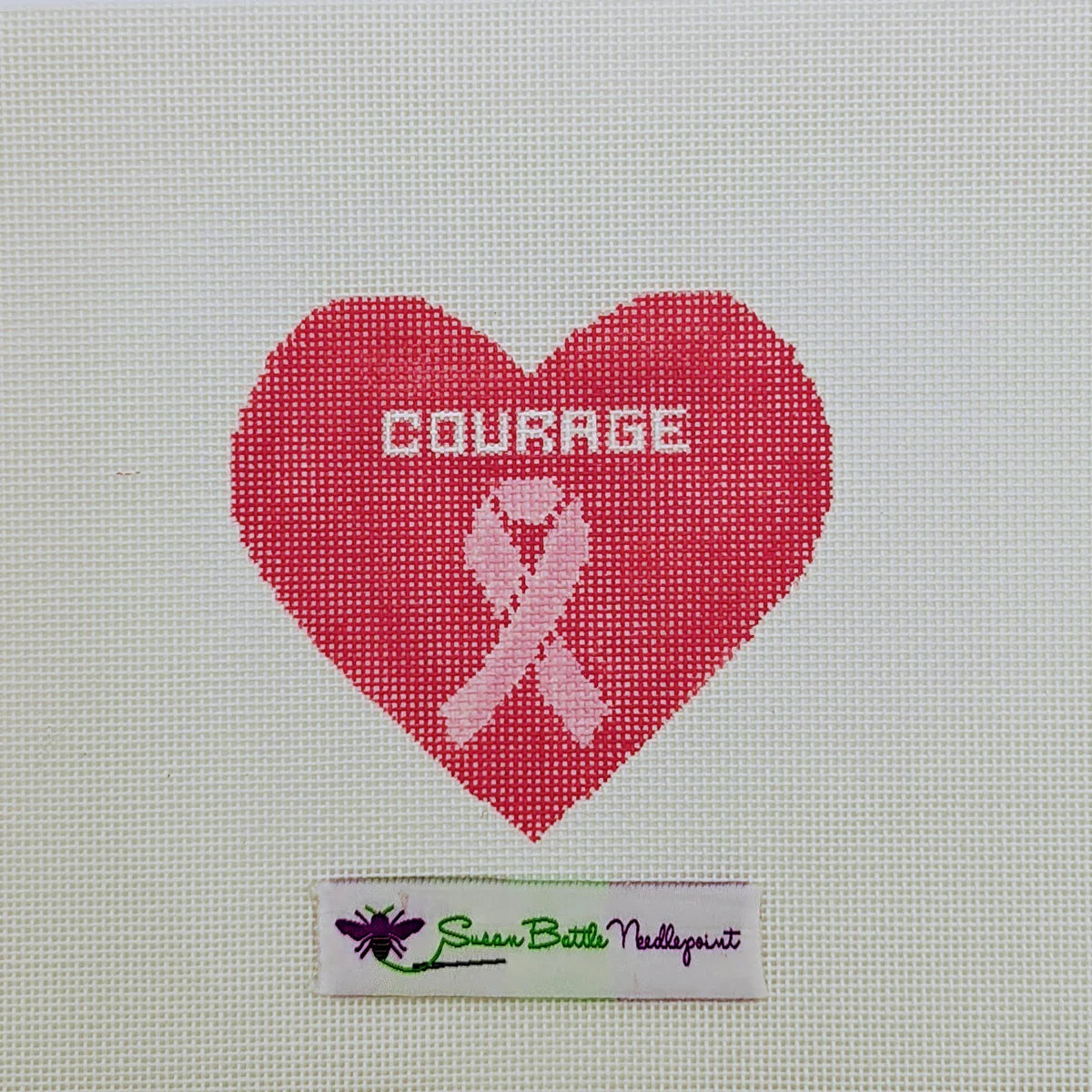 Susan Battle X22 Breast Cancer Heart Ornament – Stitch by Stitch