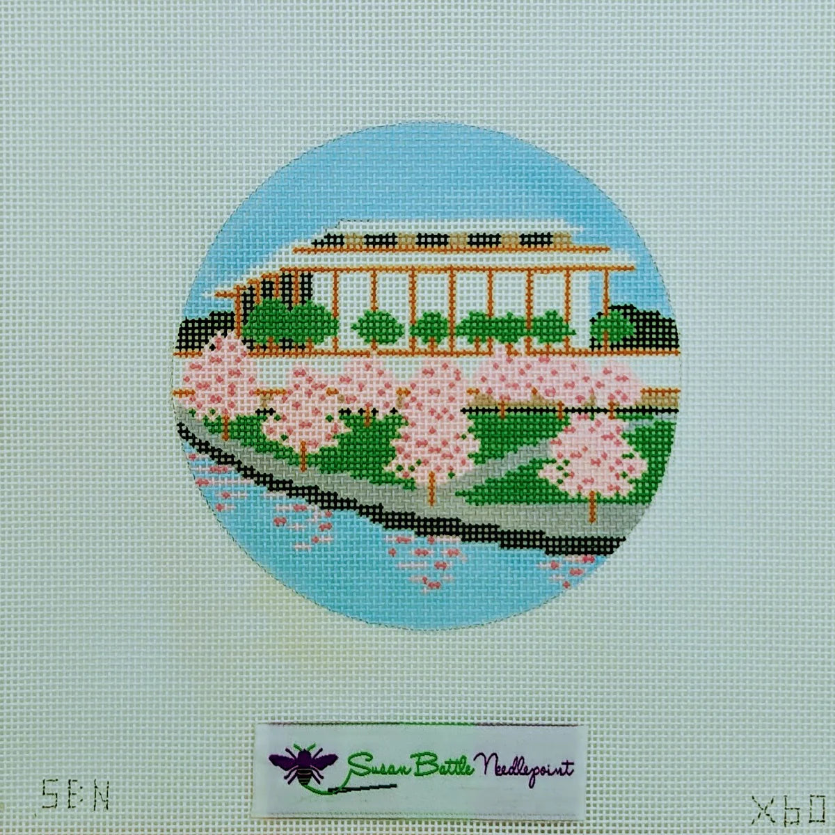 Susan Battle X60 Kennedy Center with Cherry Blossoms – Stitch by Stitch