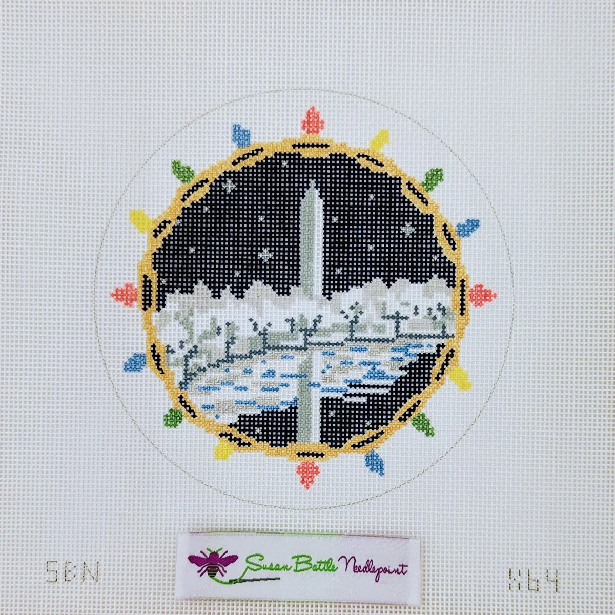 Susan Battle X64 Washington Monument Night Sky – Stitch by Stitch