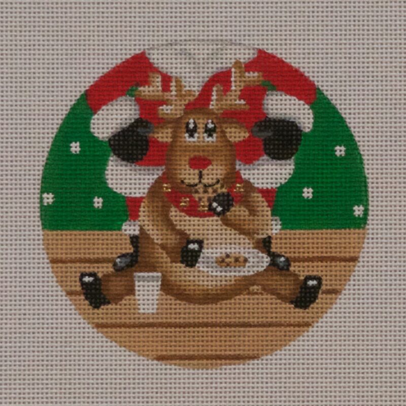 Pepperberry RNM02 Cookie Eating Reindeer – Stitch by Stitch