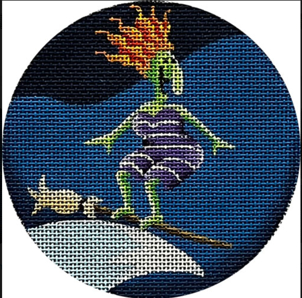 Rebecca Wood 1070c Surfing Witch – Stitch by Stitch