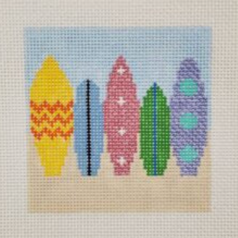 Blue Water Designs DC-19-E Surf Boards Coaster – Stitch by Stitch