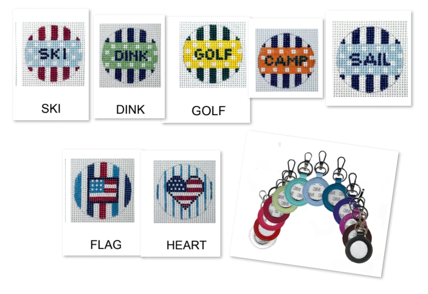 Kangaroo Paws IR22-S2 Golf Key Fob Insert – Stitch by Stitch